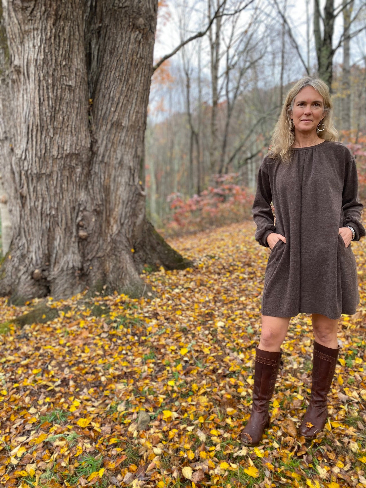 Making the Black Forest Smock with Knits - Folkwear