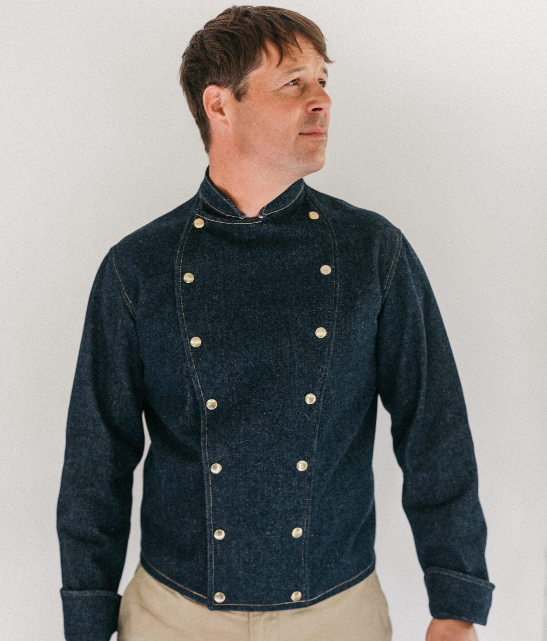 133 Belgian Military Chef's Jacket - Folkwear