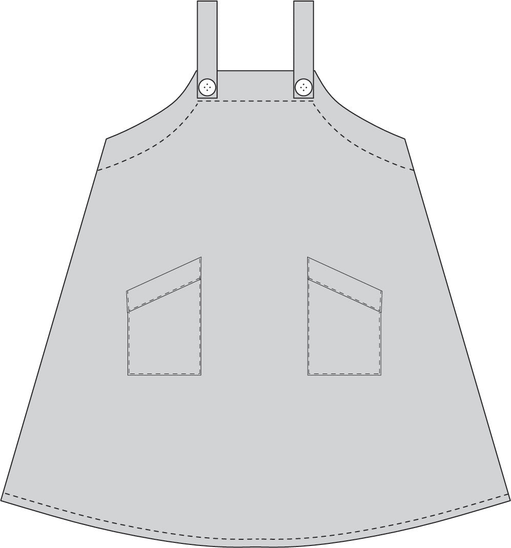 Basics Pinafore Dress - Folkwear