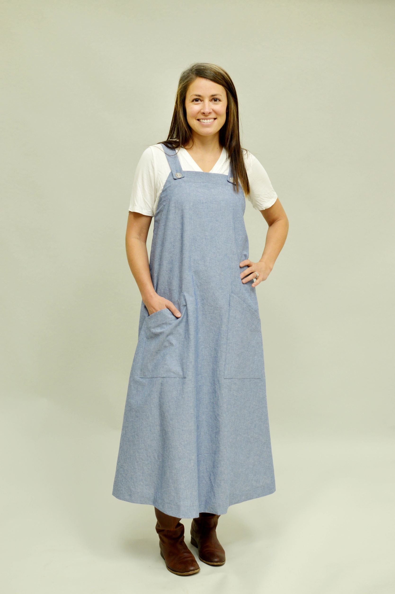 Basics Pinafore Dress - Folkwear